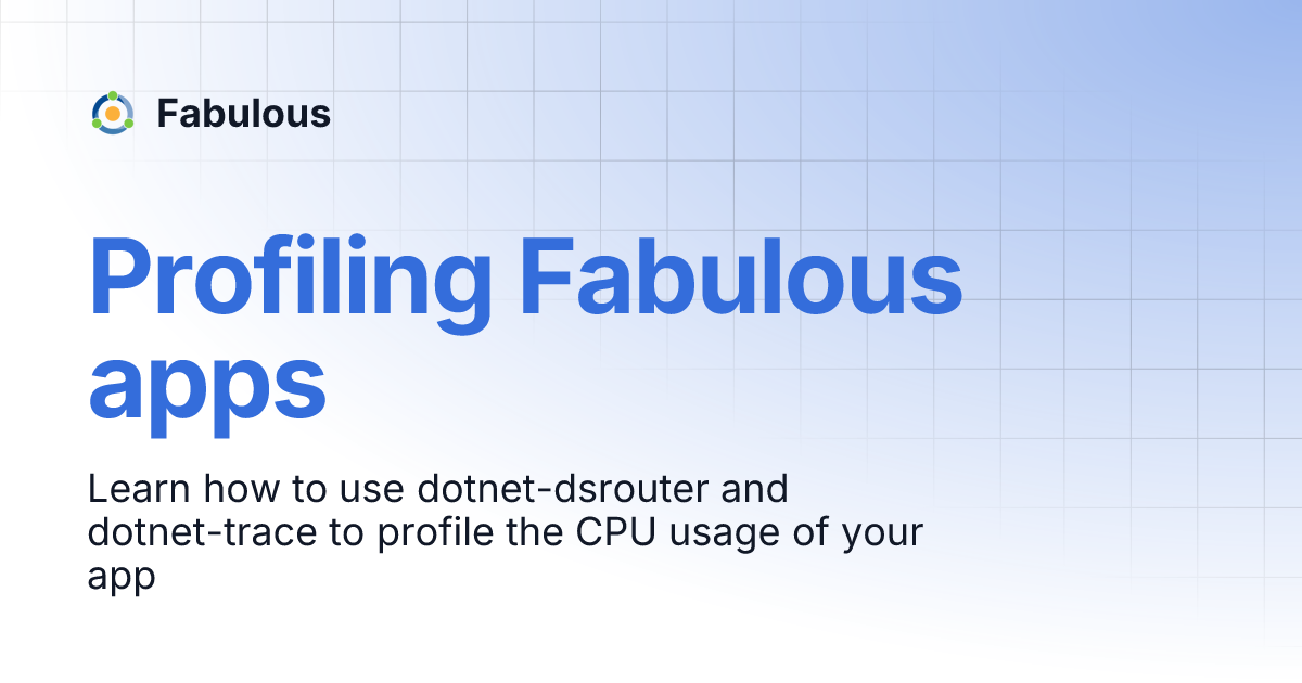 Profiling Fabulous apps | 3.0 preview | Fabulous